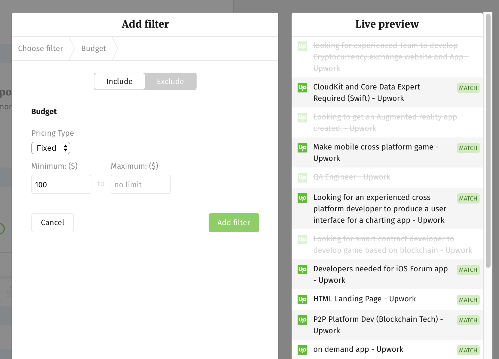 Upwork Power-up - Feeder Help